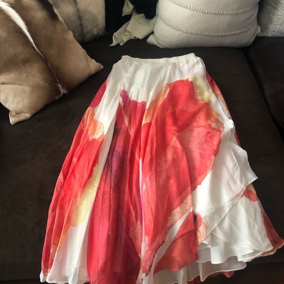 Haute Hippie | Skirts | Multi Colored Long Skirt | Poshmark